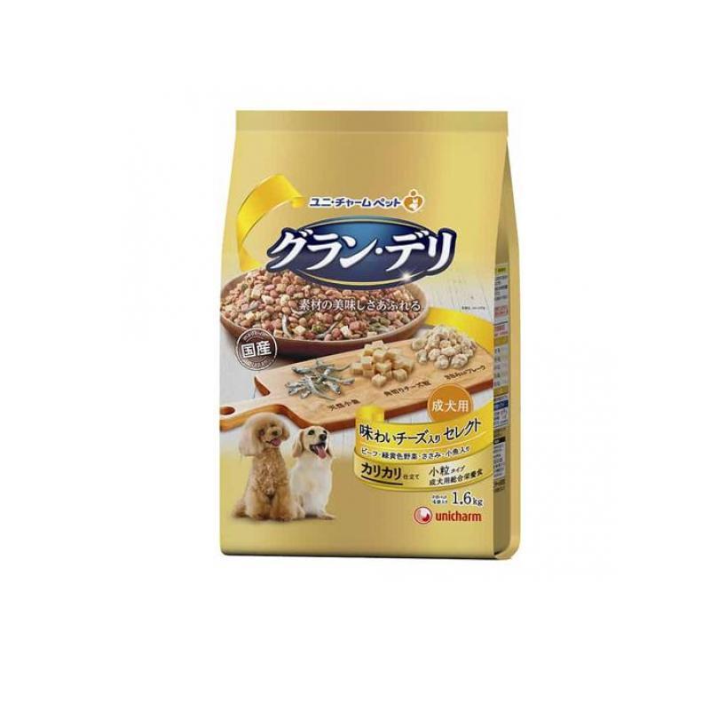 unicharm グラン・デリ カリカリ仕立て 成犬用 味わいチーズ入りセレクト 1.6kg (1個) : 通販できるみんなのお薬 - 通販 - Yahoo!ショッピング