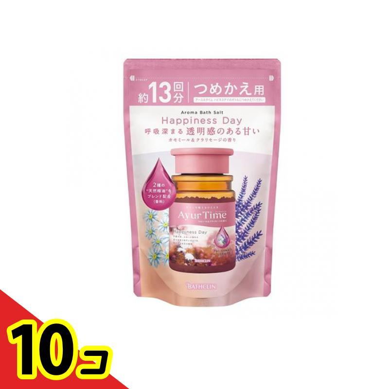 バスクリン アーユルタイム ハピネスデイ 詰め替え用 520g (約13回分) 10個セット : 通販できるみんなのお薬 - 通販 - Yahoo!ショッピング