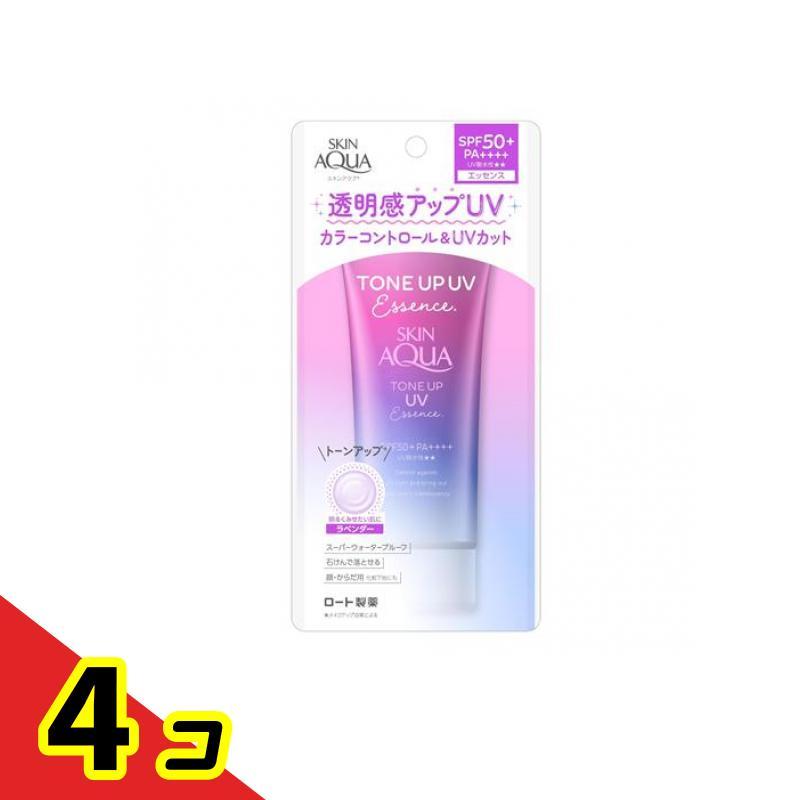 ロート製薬 スキンアクア トーンアップUVエッセンス ラベンダー 80g 4個セット : 通販できるみんなのお薬 - 通販 - Yahoo!ショッピング