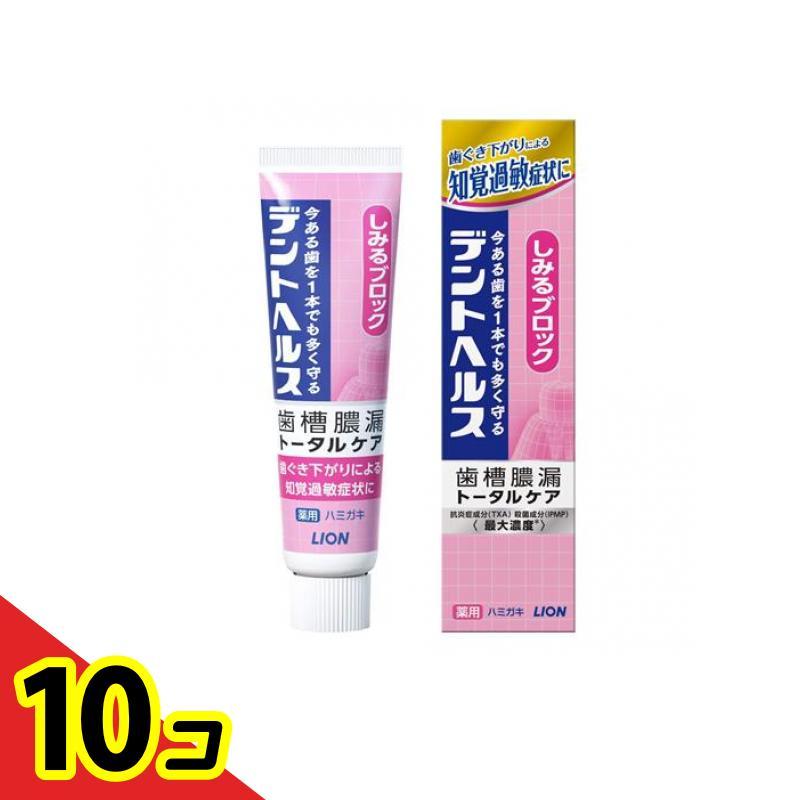 LION デントヘルス 薬用ハミガキ しみるブロック 28g 10個セット : 通販できるみんなのお薬 - 通販 - Yahoo!ショッピング