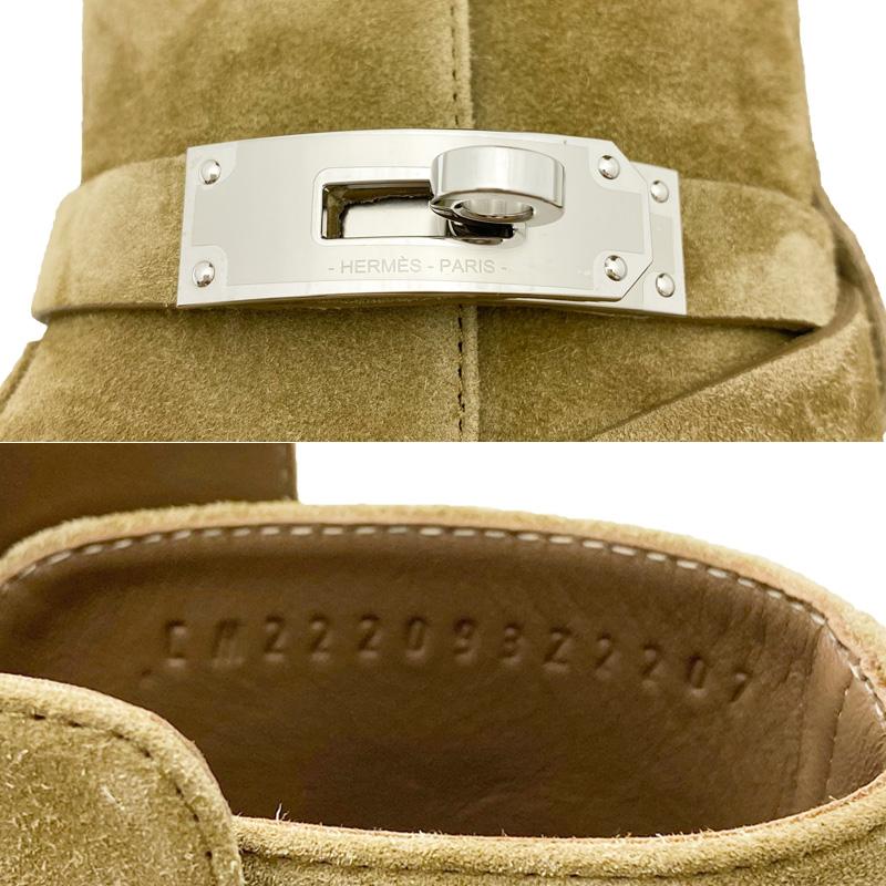 Kelly 大幅値下げ！★美品_未使用品★ HERMES エルメス ケリーバックルショートブーツ レディース サイズ36 ベージュ【辻屋質店 ...