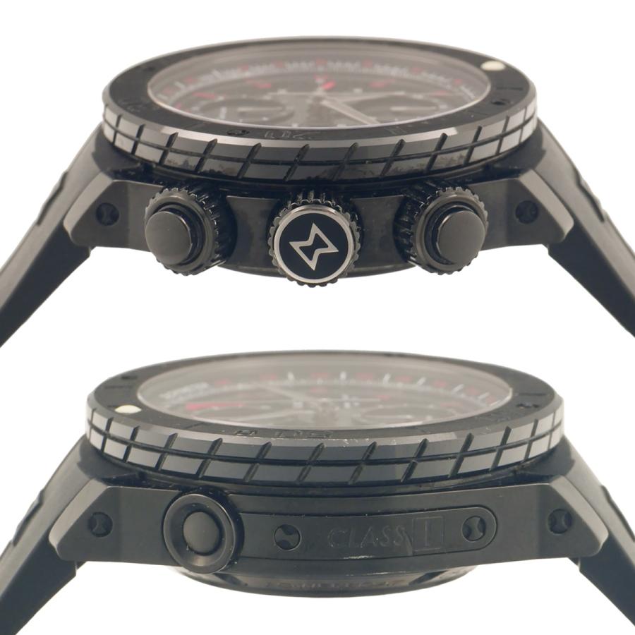 クロノオフショア-1 中古AB EDOX エドックス クロノオフショア 01114-37N-NRO メンズウォッチ ブラックカーボン文字盤 ...
