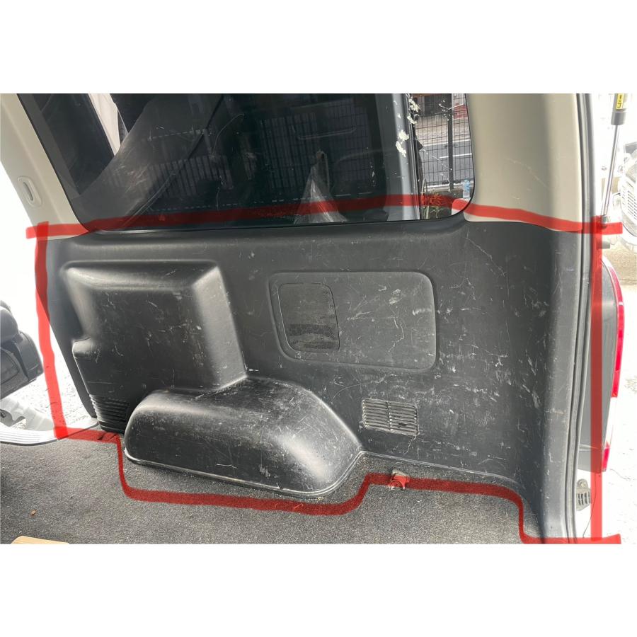 H24年 200系ハイエース スーパーGL 右クォータートリム下側 中古品 即決 0090340 250622 TK : 中古部品販売 辻井 ...