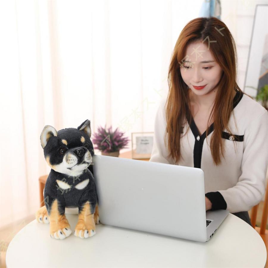 犬の置物 柴犬 黒柴ビッグサイズ 大きくてリアルな犬のぬいぐるみ いぬ イヌ ドッグ 動物 アニマル オブジェ 雑貨 フィギュア モチーフ インテリア 玄関 癒し :63U-sfJ-NN43D ...