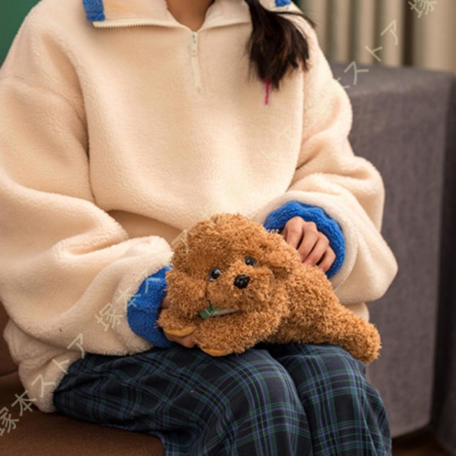 本物そっくりに眠る犬のぬいぐるみ トイプードル 小型 ぬいぐるみ 手作り 癒し系ぬいぐるみ イヌ縫いぐるみ 飾り 可愛い 置物 インテリア 誕生日プレゼント : 63u-sfj-nn43p ...