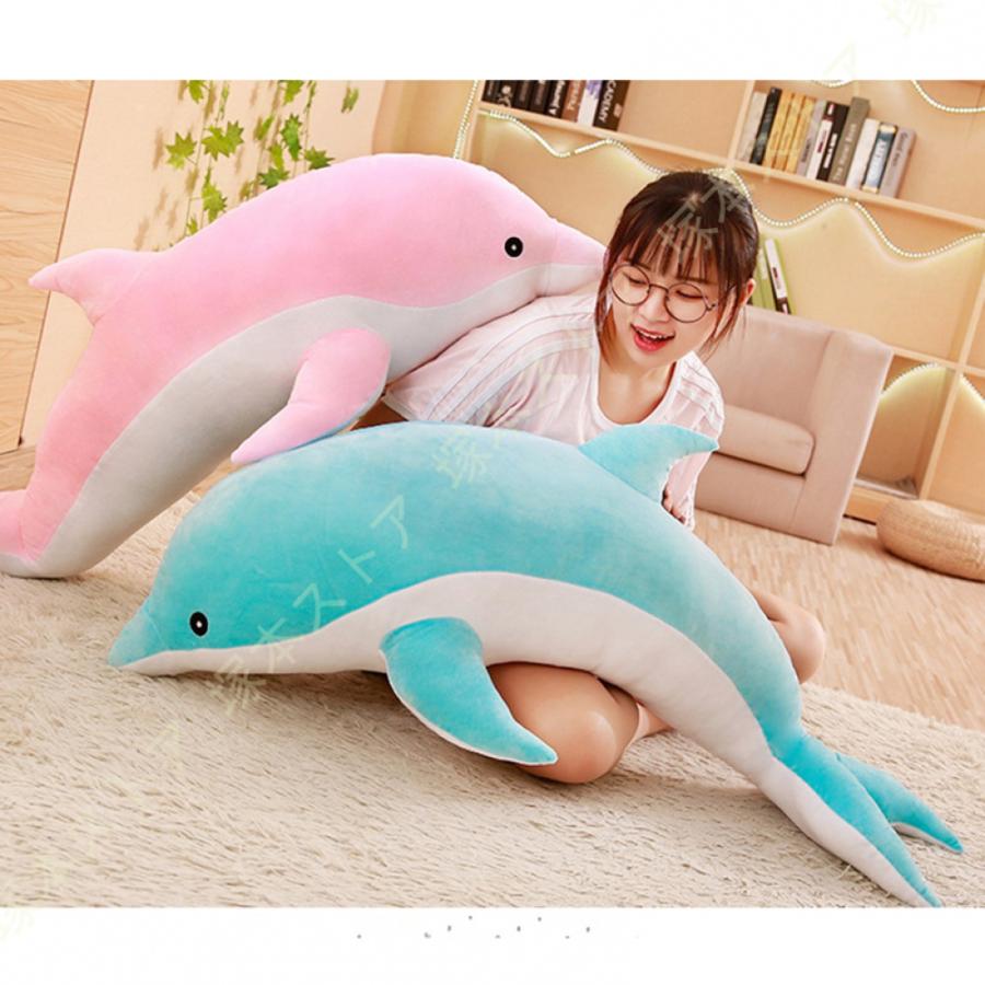 イルカぬいぐるみ 抱きまくら 冷感 クッション キャラクター ぬいぐるみ プレゼント 枕 まくら 可愛い 癒しグッズ かわいい 洗える リラックス グッズ : 塚本ストア - 通販 ...