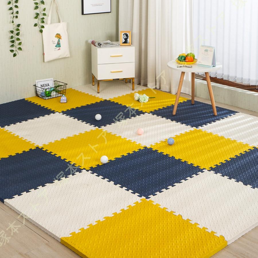 ジョイントマット カーペット ラグ 大判 抗菌 防臭 防音 床暖房対応 おしゃれ 洗える ベビー フロアマット パズルマット プレイマット ペット かわいい 撥水 : 961-bsj-yim ...