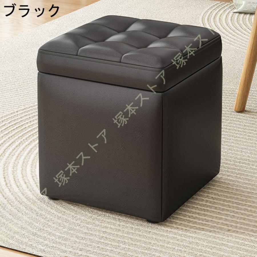収納スツール 収納ボックス オットマン フタ一体型 座椅子 収納スツール 収納ボックス オットマン フタ一体型 座椅子