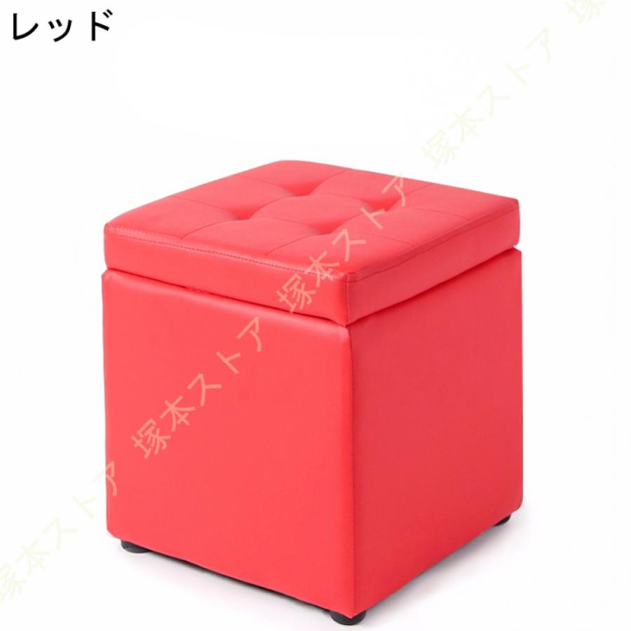 収納ボックス 1人掛け PVCホワイト スツール 収納 椅子 スツールボックス オットマン おしゃれ フタ付き スツール 収納 オットマン シンプル 脚付き :ag2-5hu-Y8717:塚本 ...