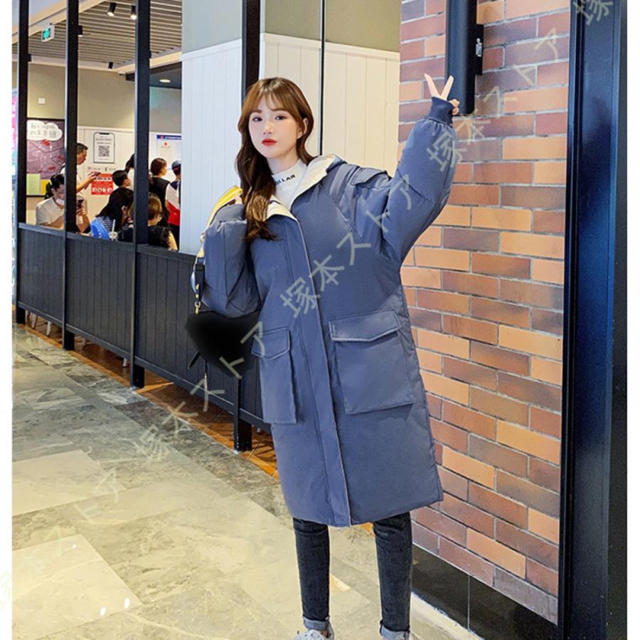 レディース ダウンジャケット 冬 厚手 防寒服 アウトドア ロングコート フードコート 無地 スタンドカラー 防風 柔らかい 中綿コート 韓国風 軽量 : 塚本ストア - 通販 - Yahoo ...