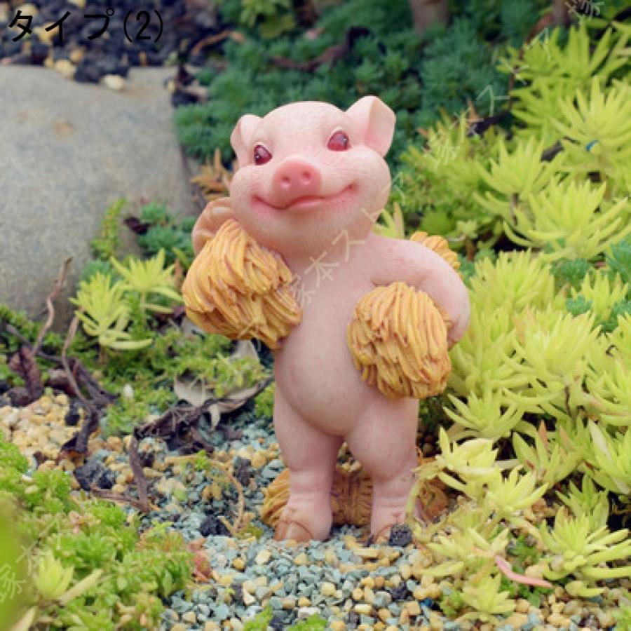 LxRx9 ガーデニング雑貨 ガーデニング 置物 豚 アンティーク ナチュラル 庭 ブタ 動物 アニマル ガーデン 雑貨 リアル オブジェ おしゃれ 可愛い インテリア :kd7-20K ...