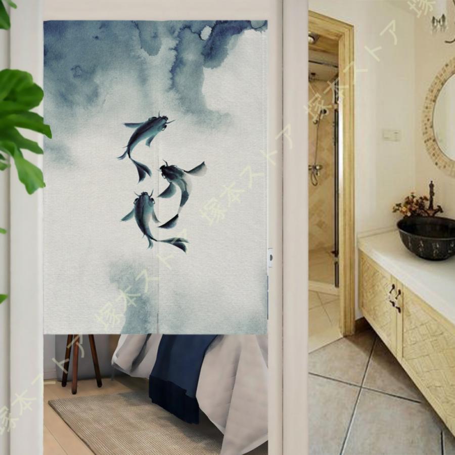 暖簾 のれん ノレン インテリア デザイン リーフ 花柄 簡約 北欧 シンプル モダン 玄関 キッチン リビング 間仕切り 洗面所 寝室 小窓用 飲食店 目隠し 雑貨 : l3n-ao9 ...