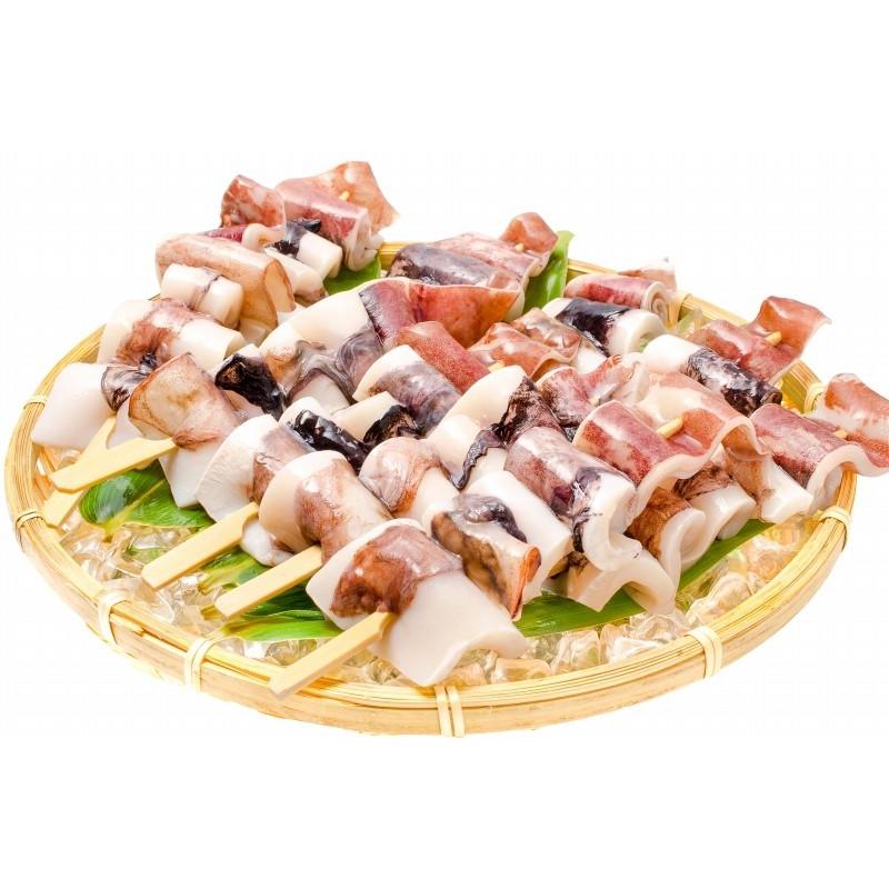 いかおやじ串 イカ串 10本×10パック 1本75〜85g前後 海鮮串(BBQ バーベキュー)(いか イカ 烏賊) :ika-kushi-10p:うに カニ まぐろなら築地の王様 - 通販 ...