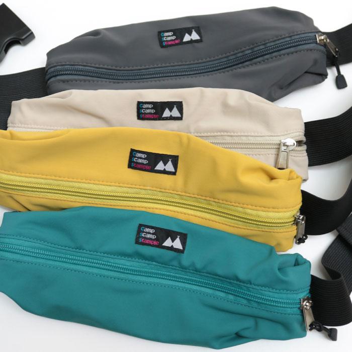stample camp キャンプスタンプル オリジナル 走ってもフィットする！のびのびボディバッグ♪ ランニングポーチ ジョギングポーチ 62763 おしゃれ : つきうさぎヤフー店 ...