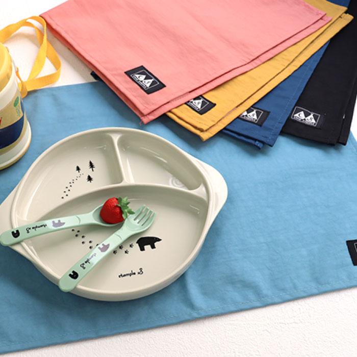 stample（スタンプル） camp stample ウォッシュドナイロン ランチマット 小学校 ナイロン 撥水加工 子供 給食 ナフキン ランチョンマット キッズ 63009 : つき ...