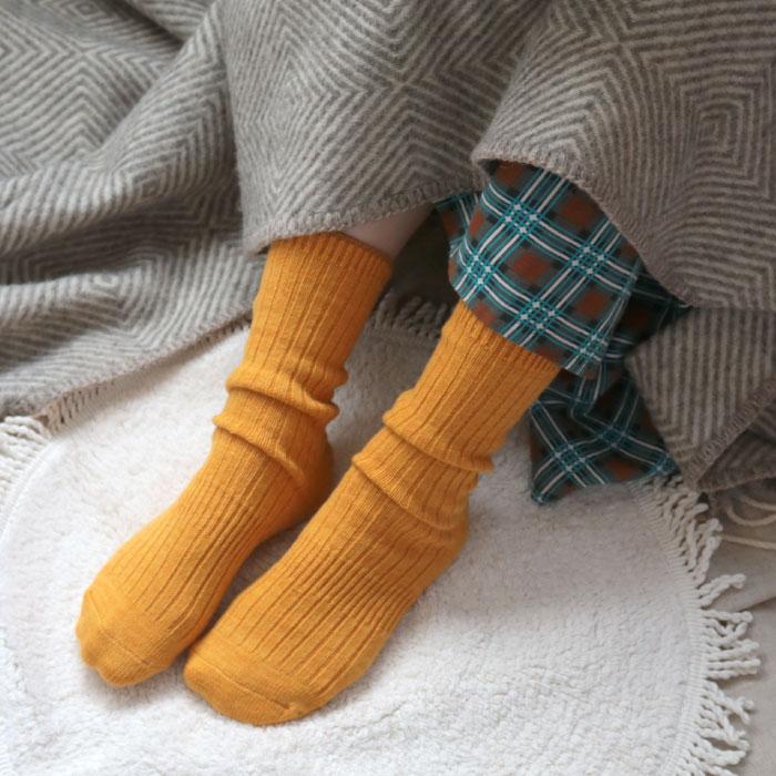 stample TAWARA メリノウールミックスリブ クルーソックス 1P t40382 2022 ウール 秋 冬 靴下 レディス メンズ ...