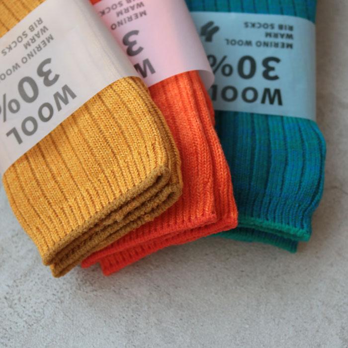 stample TAWARA メリノウールミックスリブ クルーソックス 1P t40382 2022 ウール 秋 冬 靴下 レディス メンズ ...