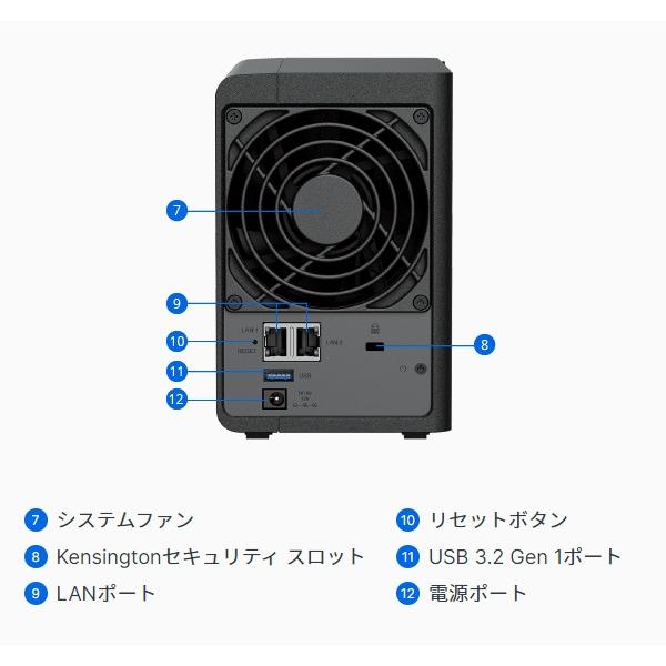 DiskStation DS224+ [NASケース・NASキット(HDD無し) / 2ベイ DiskStation DS224+ [NASケース・NASキット(HDD無し) / 2ベイ