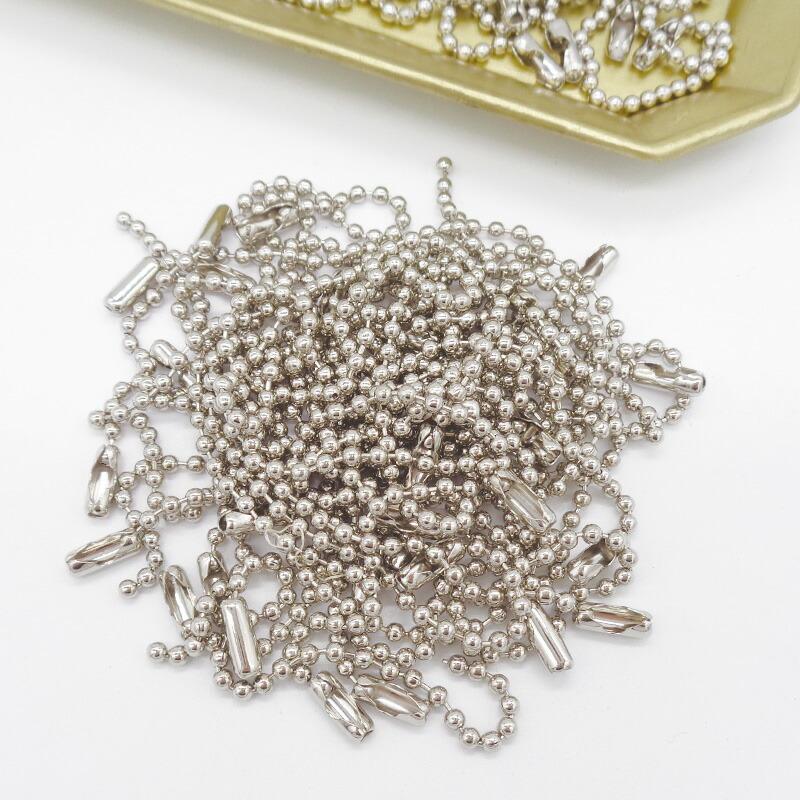 ボールチェーン 片コネ付 2.3mm玉 BC23 10cm 銀色 1000個 キーホルダー コネクター 鎖 玉鎖 ジョイント : 作ろ!ドットコム Yahoo!店 - 通販 - Yahoo ...