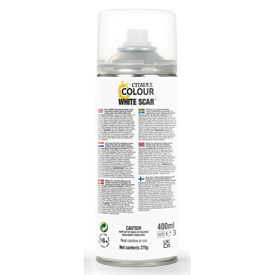 ホワイトスカー スプレー シタデルカラー WHITE SCAR SPRAY PAINT CITADEL COLOUR : つくるカフェストア ...