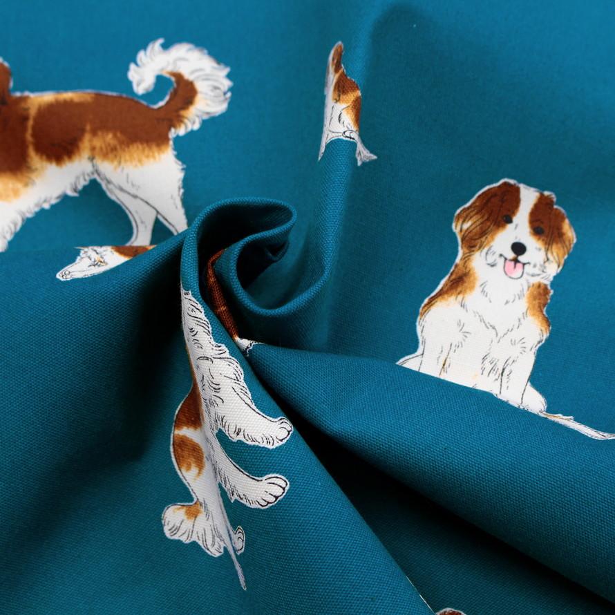 生地 オックスプリント 犬柄 巾約110cm 1m単位 最低単位30cmから10cm単位 犬猫柄生地特集 : つくる楽しみYahoo!店 - 通販 - Yahoo!ショッピング