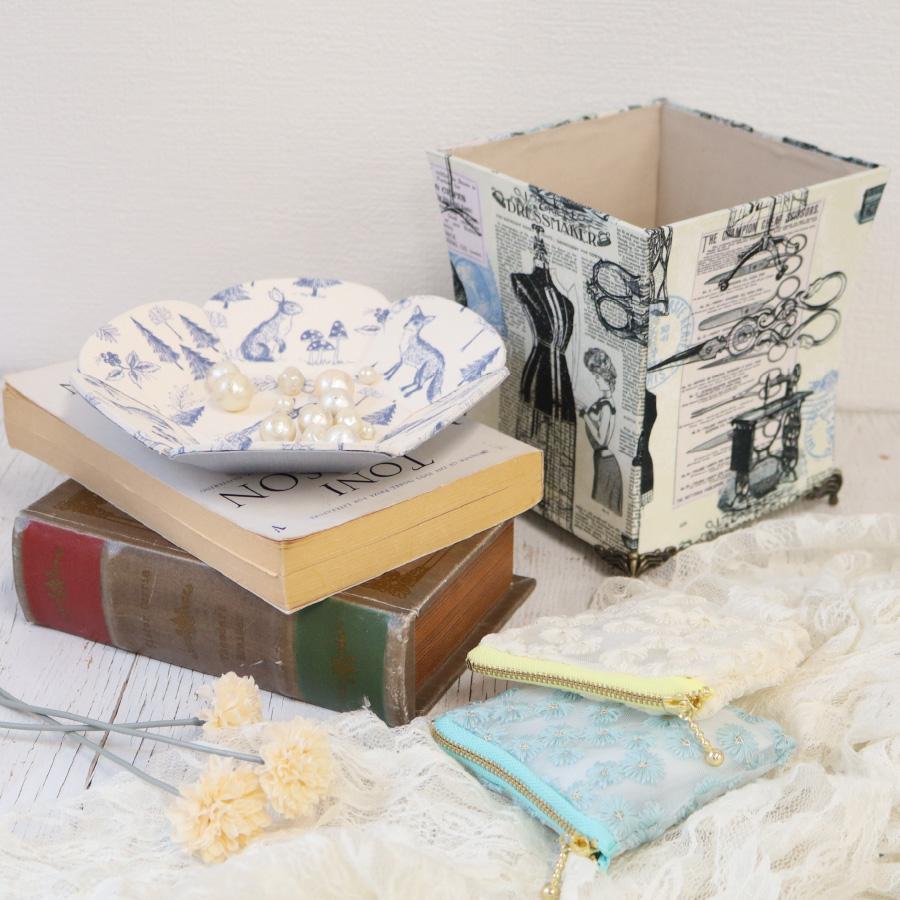 カルトナージュ キット セット カーブボックス 箱 完成サイズ:約W14×D14×H15.2cm : つくる楽しみYahoo!店 - 通販 - Yahoo!ショッピング