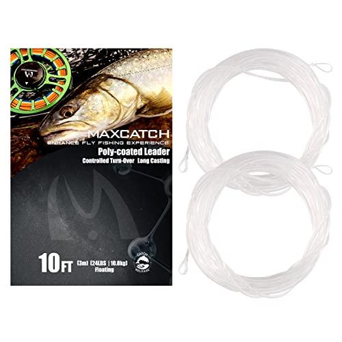 M MAXIMUMCATCH Maxcatch フライフィッシングライン Polyleader ポリリーダー クリアフローティング トラウトと ...