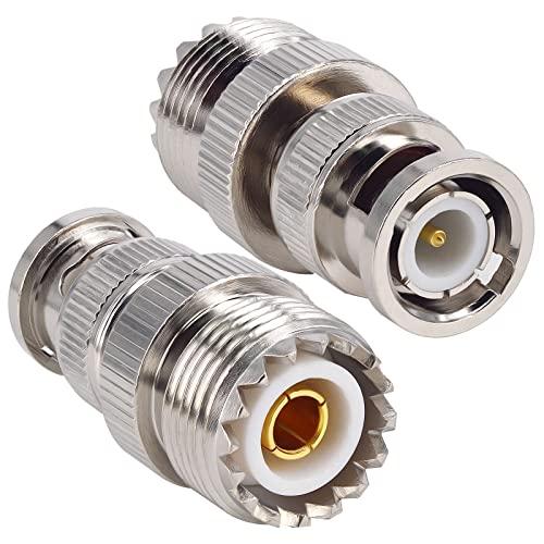 leeyovk BNC M型変換コネクター BNCオス ⇔ M型メス BNCP-MJ 変換 RF 同軸コネクタ BNCアダプター M型コネクタ RFブ : つなぐstore - 通販 ...