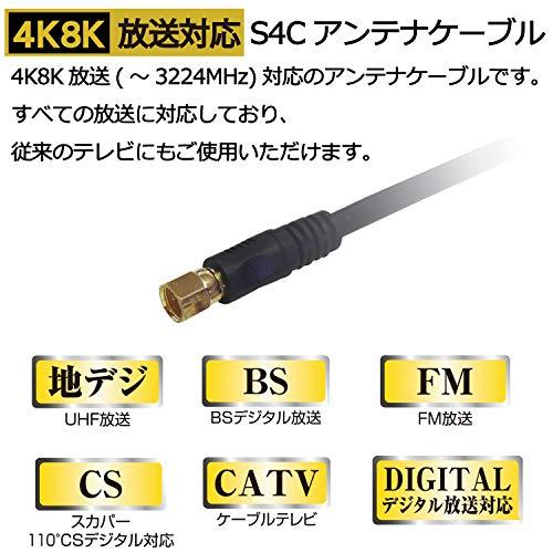フジパーツ BS CS 地上デジタル対応 S4CFB 4Cアンテナケーブル 接栓と接栓 0.5m FBT-105 : s-4967029070048-20221121 : つなぐstore ...