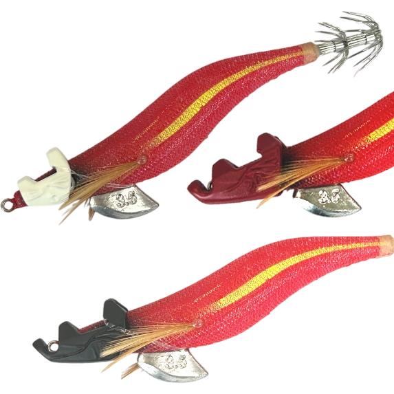 エギ 餌木 シンカー マルシン漁具 シンカー仮面 TR 2個入 15g ツヤ消レッド / エギング メール便可 : 釣人館ますだ Yahoo!店 - 通販 - Yahoo!ショッピング