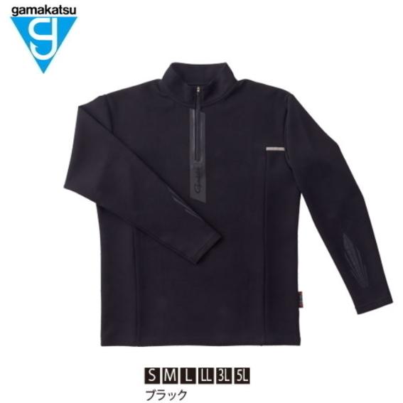 Gamakatsu がまかつ アノラックジップシャツ GM-3653 ブラック Lサイズ / gamakatsu : 釣人館ますだ Yahoo!店 - 通販 - Yahoo!ショッピング