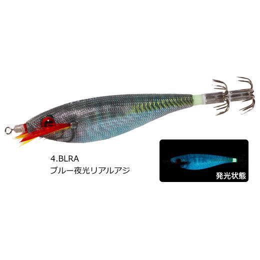 DUEL デュエル ヨーズリ ウルトラスッテ M2 布巻 SSサイズ #4.BLRA ブルー夜光リアルアジ / イカスッテ 釣具 メール便可 ...