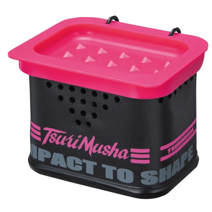 釣武者 TsuriMusha 水切りエサBOX ピンク／ブラック / エサ箱 釣具 : 釣人館ますだ Yahoo!店 - 通販 - Yahoo!ショッピング