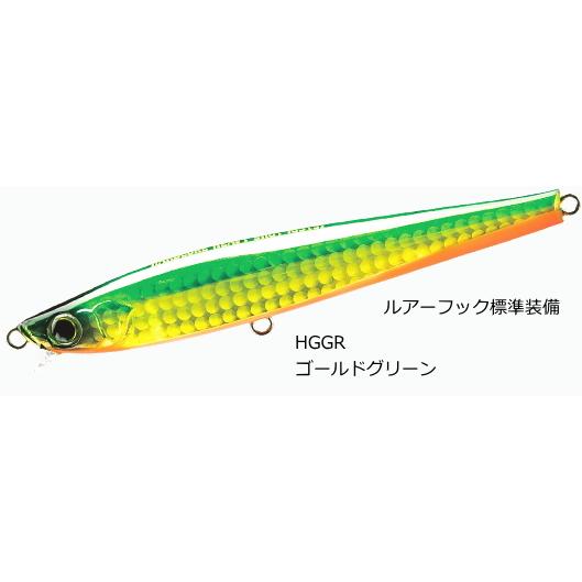 DUEL デュエル ハードコア ヘビーショット 125mm 40g #HGGR ゴールドグリーン / ルアー メール便可 釣具 (+5 ...