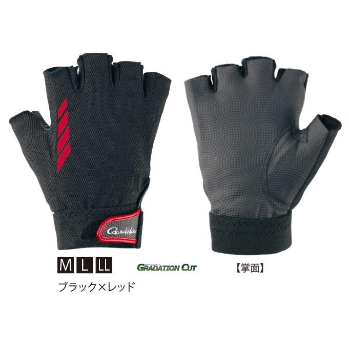 Gamakatsu がまかつ NO FLY ZONE(R) フィッシンググローブ GM-7273 ブラック×レッド LL / gamakatsu メール便可 : フィッシング釣人館 1号店 ...