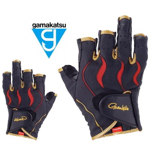 がまかつ エルゴグリップグローブ (5本切/ハーフショート) GM-7286 ブラック×レッド L / 手袋 / メール便可/ gamakatsu :4549018626490:フィッシング ...