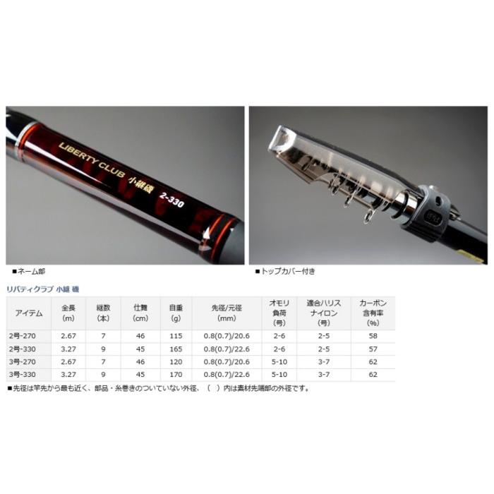 磯竿 ダイワ リバティクラブ 小継 磯 2号-330 / 釣具 daiwa DAIWA（ダイワ） 磯竿 リバティクラブ 小継 磯 2号-330 / 釣具 / daiwa