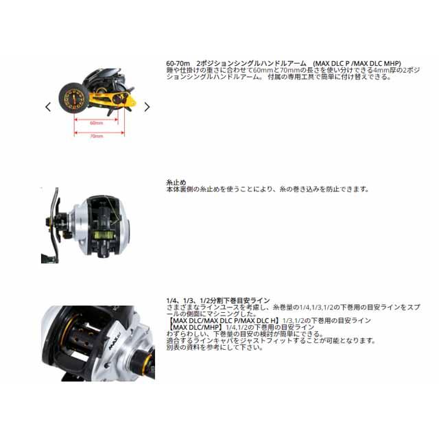 Abu Garcia（アブガルシア） MAX DLC MHP RIGHT （21年追加モデル 右巻き ベイトリール オフショア） : つり具 ...