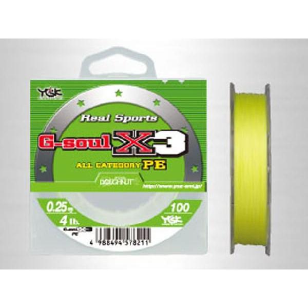 YGK YGKよつあみ ジーソウル X3 100m 0.5-1.2号 （G-soul） : つり具・TEN Yahoo!店 - 通販 - Yahoo!ショッピング