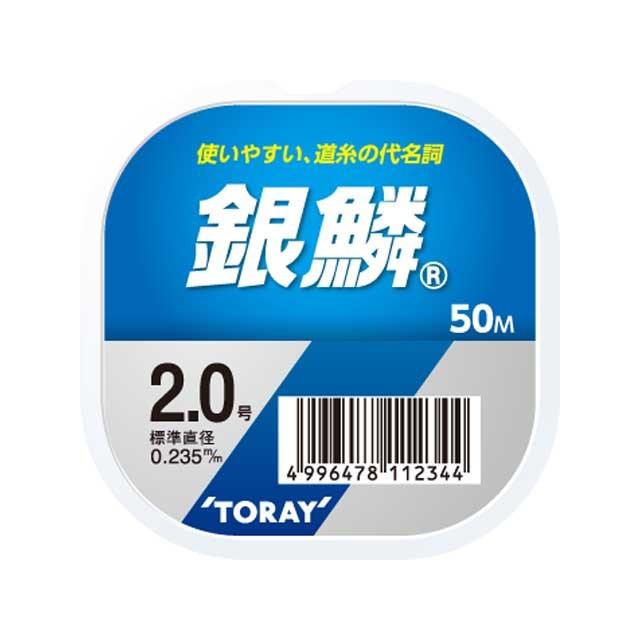 TORAY 東レ／TORAY 銀鱗 50m巻 0．6号-1．0号 カラー：ナチュラル （ぎんりん／GINRIN ナイロン道糸） : つり具・TEN Yahoo!店 - 通販 - Yahoo ...