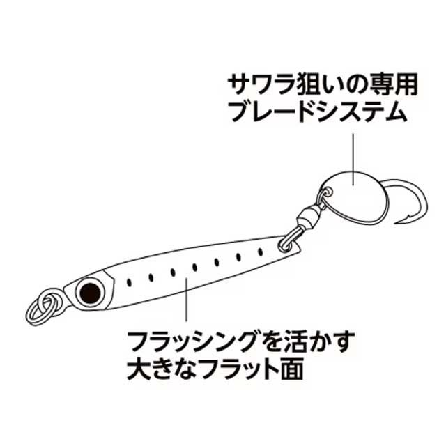シマノ シマノ／SHIMANO JU-T40W オシア メタルショットTG ボートサワラ 40g （サワラ／サゴシ用 ブレードジグ） : つり具・TEN Yahoo!店 - 通販 ...