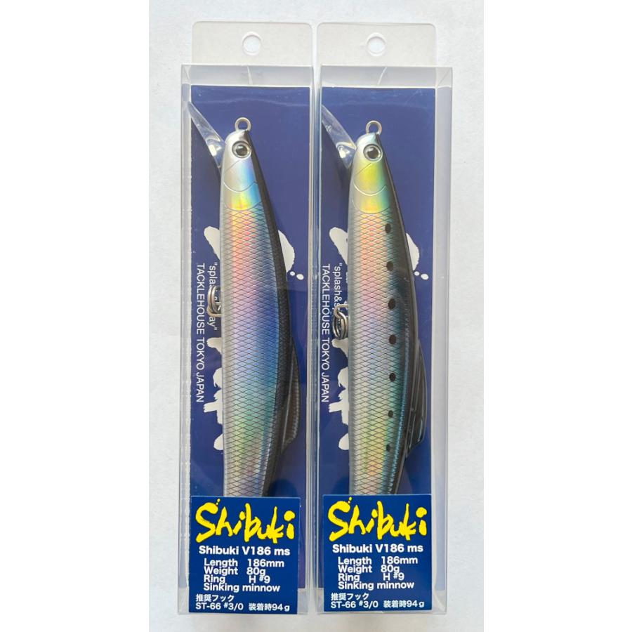 TACKLE HOUSE タックルハウス シブキ V186ms 2色セット : いとう釣具店 Yahoo!Shop - 通販 - Yahoo!ショッピング