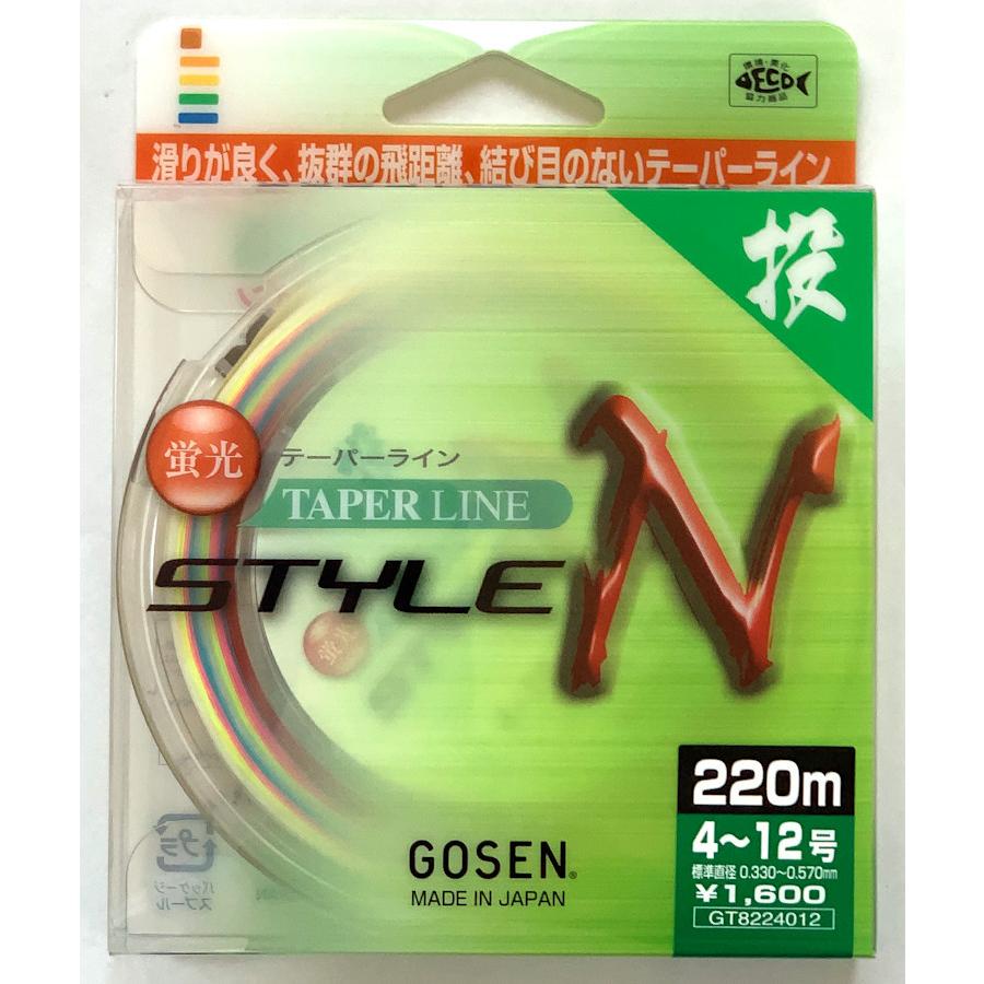 GOSEN（ゴーセン） 送料無料 テーパーライン STYLE N 220m 4〜12号 2個セット : いとう釣具店Yahoo!店 - 通販 ...