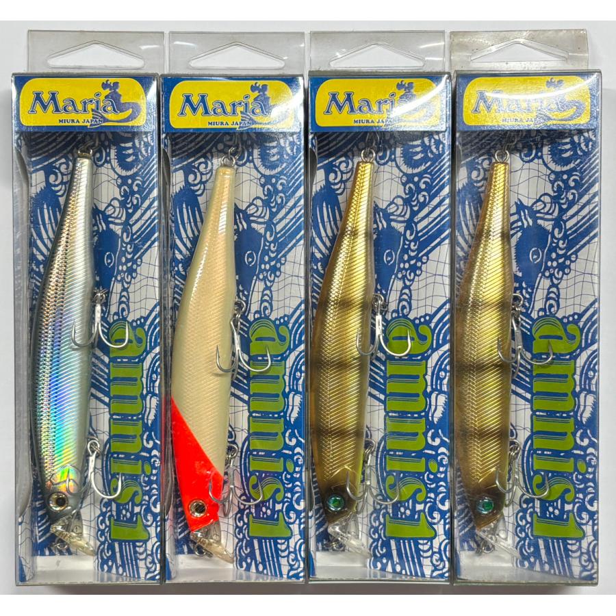 Maria（釣り） 送料無料 マリア アムニス1 120mm 18g 4個セット #3 : いとう釣具店Yahoo!店 - 通販 - Yahoo!ショッピング
