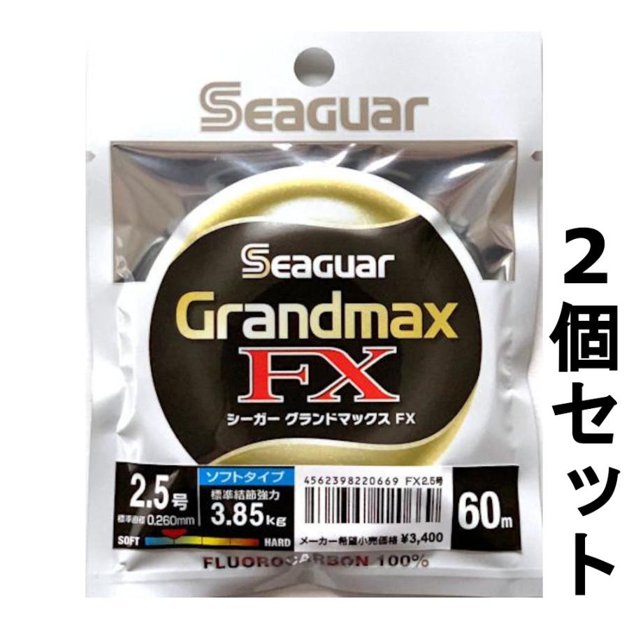 Seaguar 送料無料 半額 シーガー グランドマックスFX 60m 2.5号 2個セット : いとう釣具店 Yahoo!Shop - 通販 - Yahoo!ショッピング