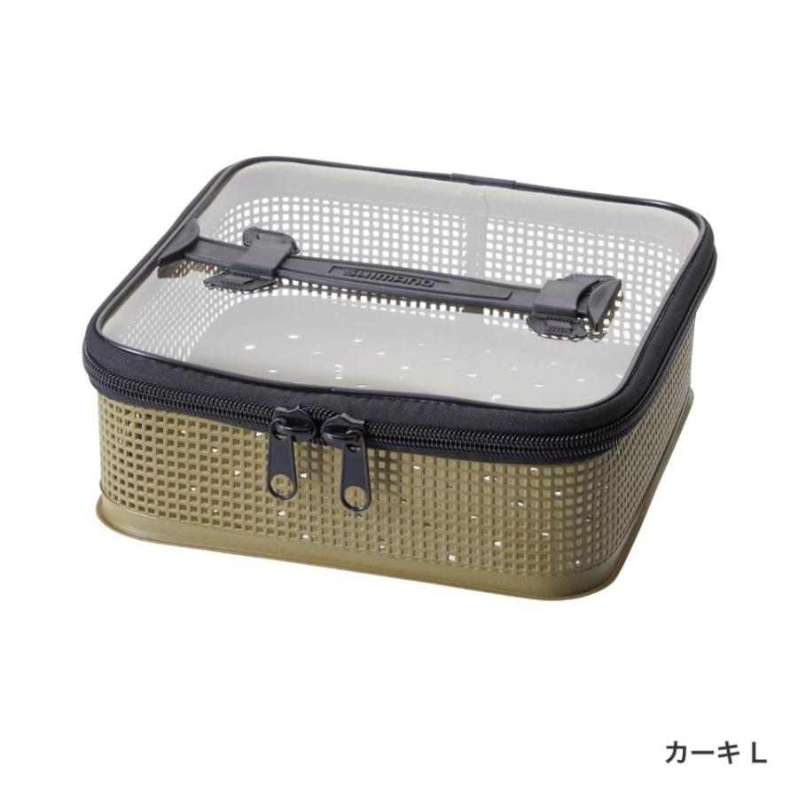 《シマノ》システムメッシュケース BK-098U(カーキ）Lサイズ : 536297 : 釣具マーケットYahoo!shopping店 ...