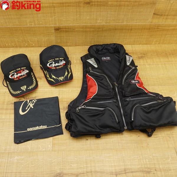 がまかつ フローティングベスト GM-2142 Lサイズ キャップ フェイスマスク付き/S323M 美品 フィッシングベスト : 釣king - 通販 - Yahoo!ショッピング