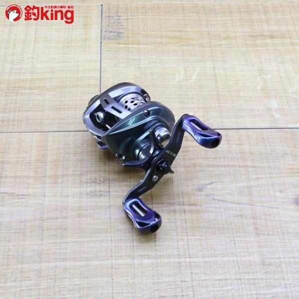 ダイワ アルファス AIR ストリームカスタム 左 RCS カーボンクランクハンドル 80mm ザイオンノブ付き/Z082M 美品 DAIWA 釣り ベイトリール バス 淡水 フレッシュ ...