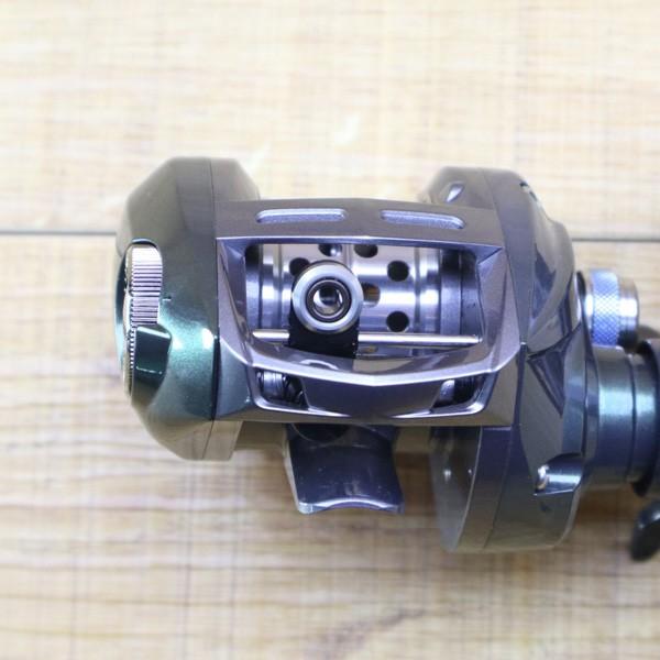 ダイワ アルファス AIR ストリームカスタム 左 RCS カーボンクランクハンドル 80mm ザイオンノブ付き/Z082M 美品 DAIWA 釣り ベイトリール バス 淡水 フレッシュ ...
