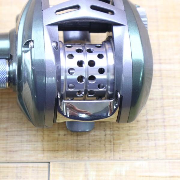 ダイワ アルファス AIR ストリームカスタム 左 RCS カーボンクランクハンドル 80mm ザイオンノブ付き/Z082M 美品 DAIWA 釣り ベイトリール バス 淡水 フレッシュ ...